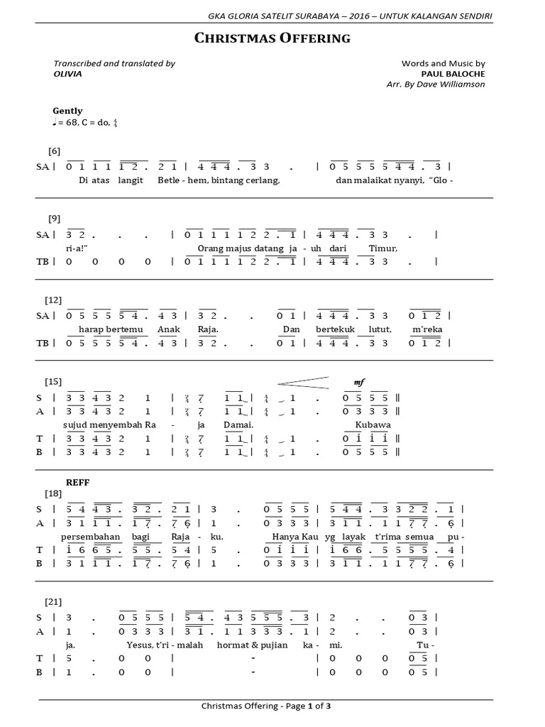 Christmas Offering | PDF