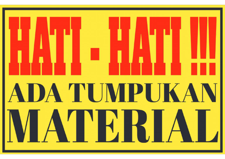 RAMBU MATERIAL PROYEK-cdr (1) | PDF