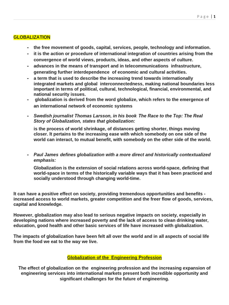 1Intro-to-Globalization-2 | PDF | Globalization | Market (Economics)