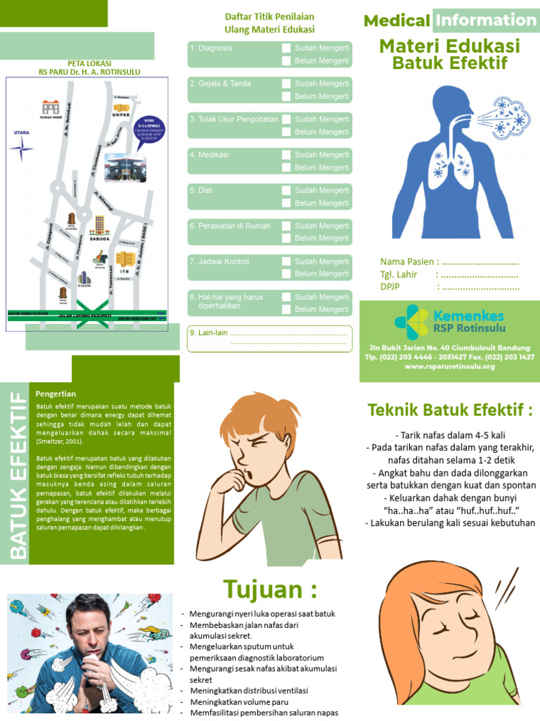 Leaflet Batuk Efektif 1 | PDF