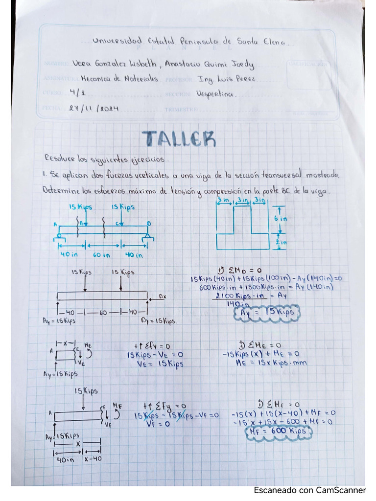 Taller 2 Grupal Ejercicio 1 | PDF