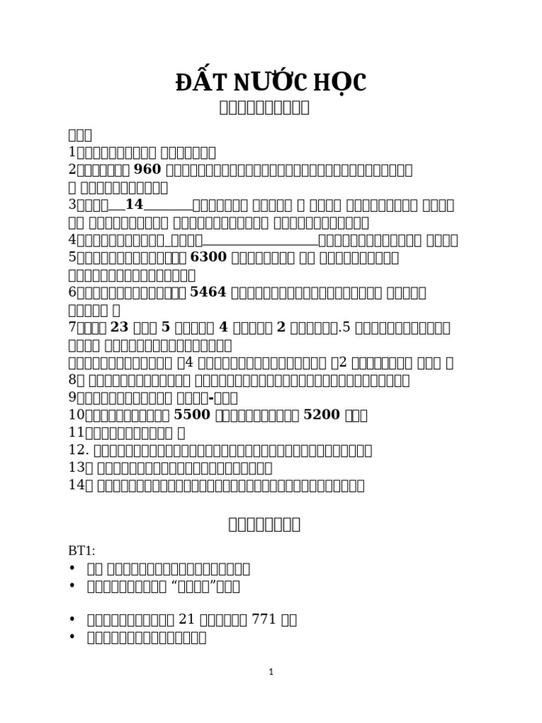 ĐẤT NƯỚC HỌC(PHAO) | PDF