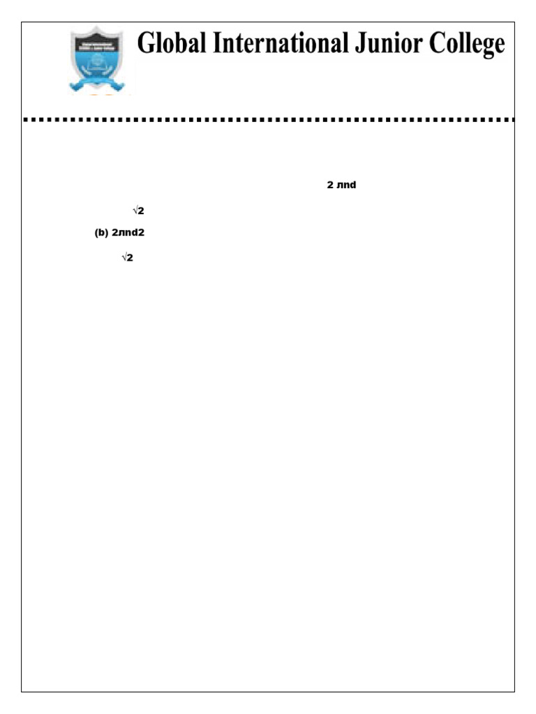 12 Sci Physics Unit 1 Paper | PDF | Gases | Momentum