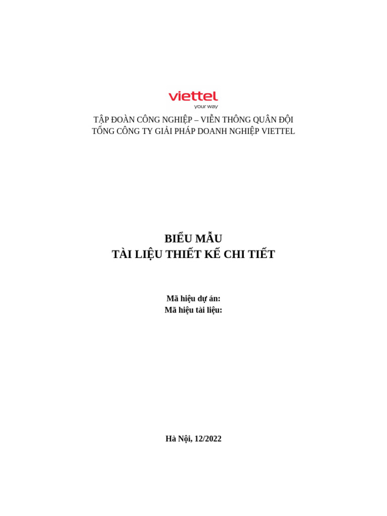 Template Viettel | PDF