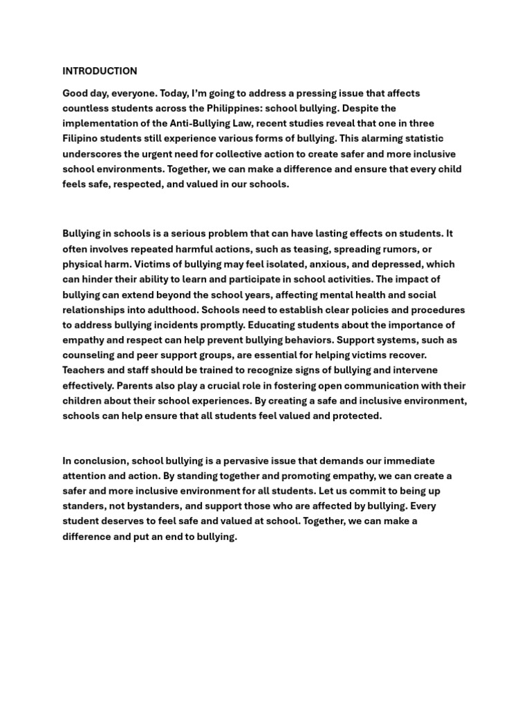 Advocacy Example | PDF