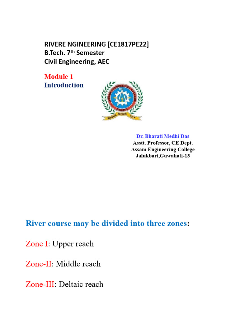 River Engineering Module 1 | PDF