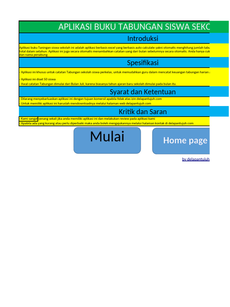 Aplikasi Buku Tabungan | PDF