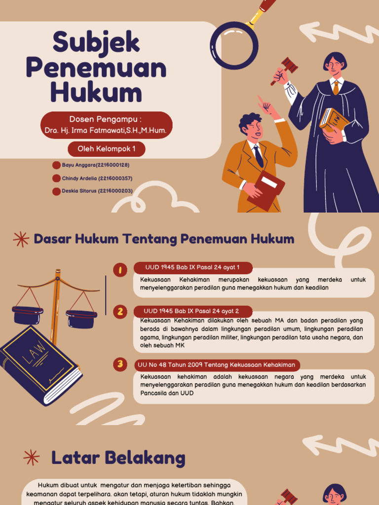 1.PPT Subjek Penemuan Hukum | PDF