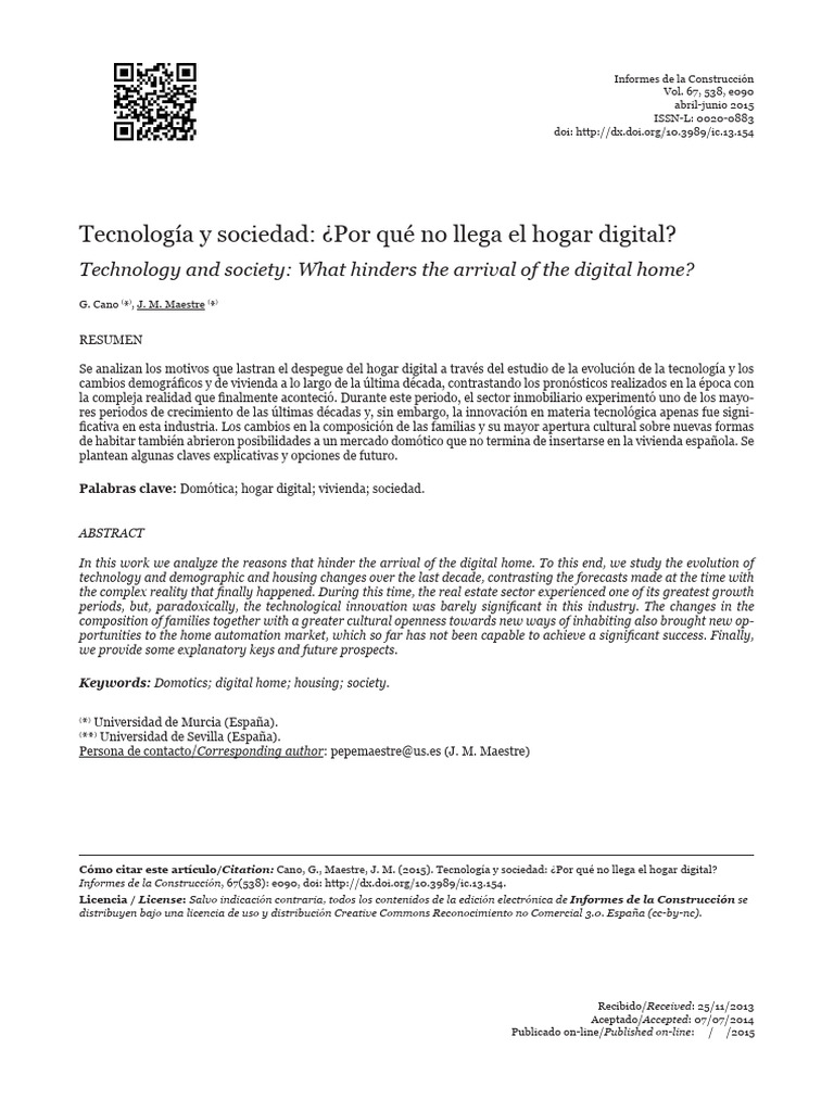 4244-Texto del art-culo-7298-1-10-20150721 | PDF | Automatización del hogar | Telecomunicaciones