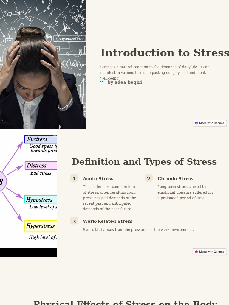 Introduction To Stress | PDF | Stress (Biology) | Relaxation (Psychology)