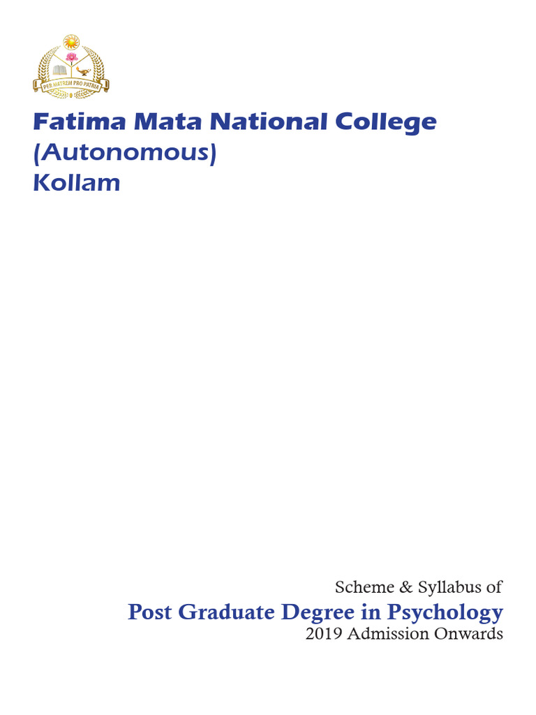 PG Syllabus 2019 Onwards | PDF | Nervous System | Qualitative Research