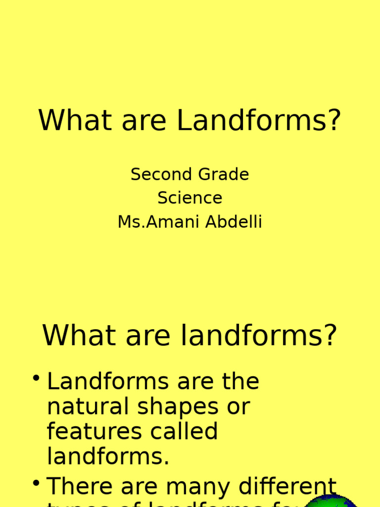 Understanding Landforms for Kids | PDF