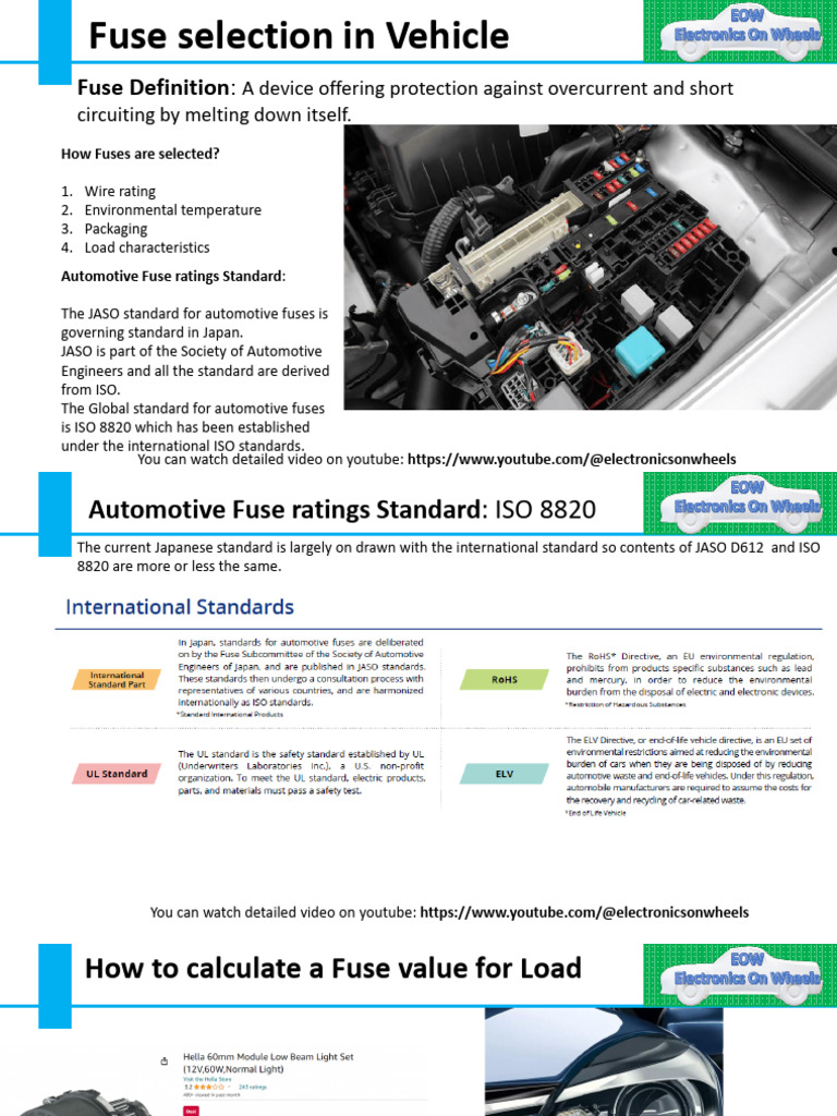 Fuse Selection for Electrical Circuit | PDF | Fuse (Electrical ...
