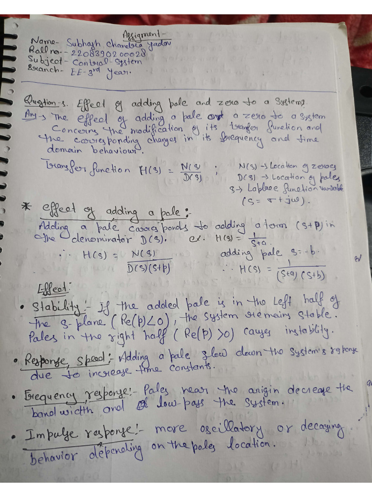 Control System Assignment Pdf 2229