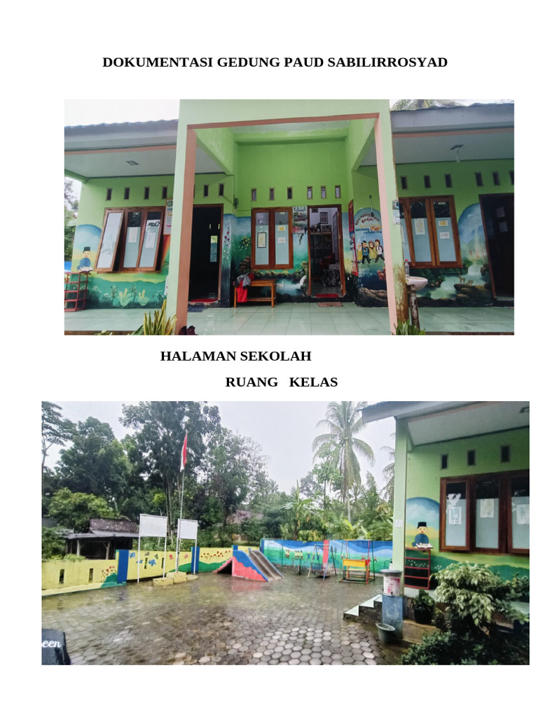 DOKUMENTASI GEDUNG PAUD SABILIRROSYAD | PDF