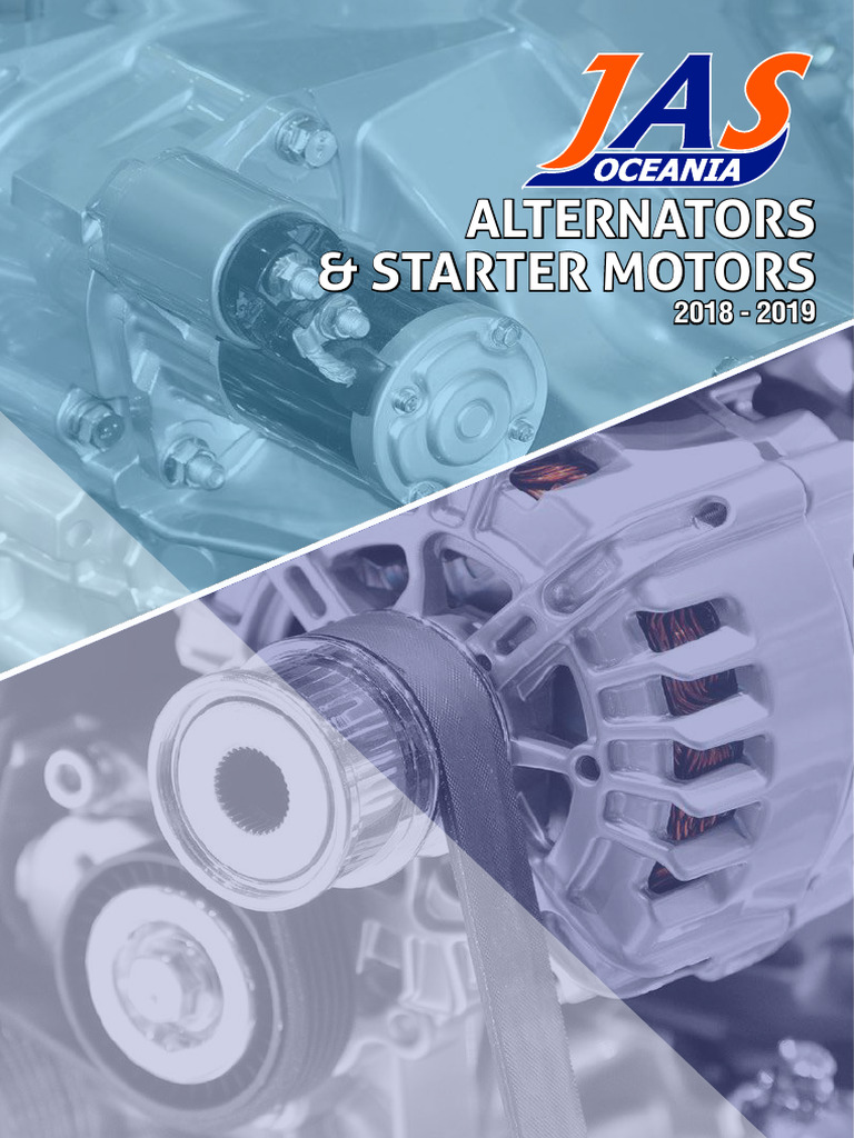 Jasoceania - JAS Alternators & Starter Motors 2018-2019 | PDF | Belt ...