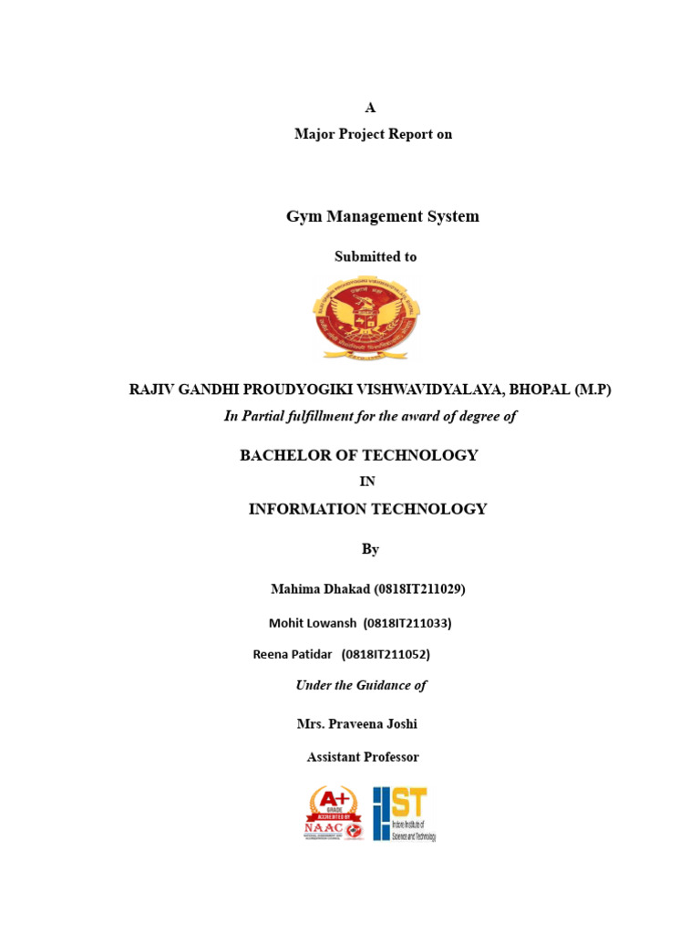 Chapter 0 COVER PAGE & CERTIFICATES | PDF | Computing | Software ...