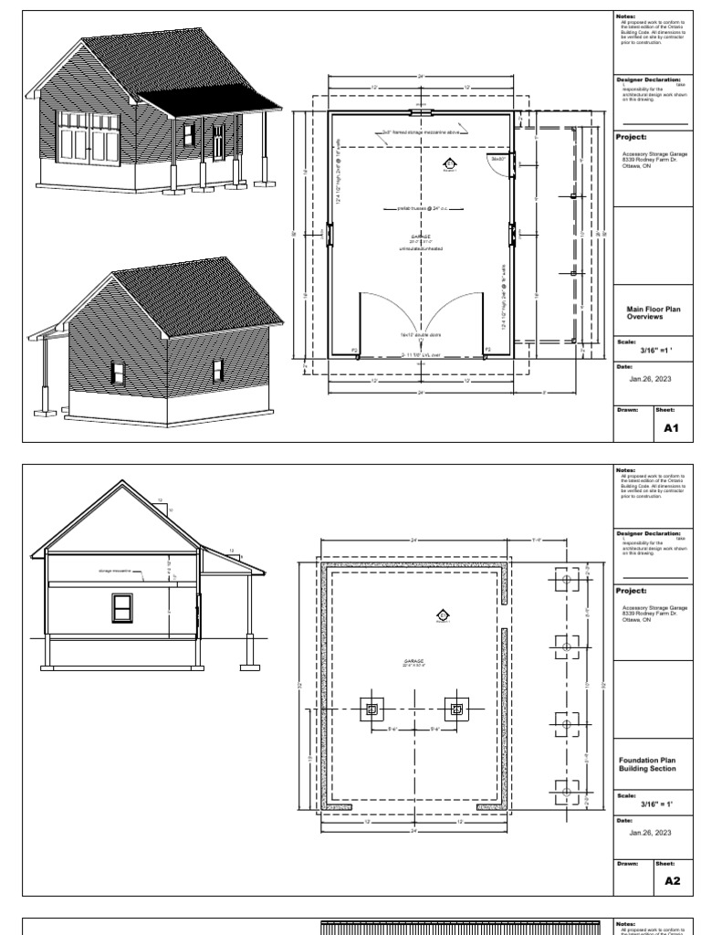 Garage plans 11x17 | PDF | Garage (Residential) | Buildings And Structures