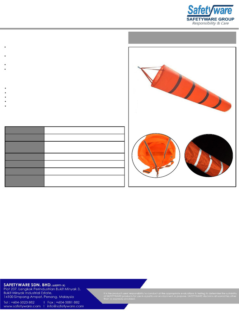 SAFETYWARE-WS200-Product-Specification | PDF