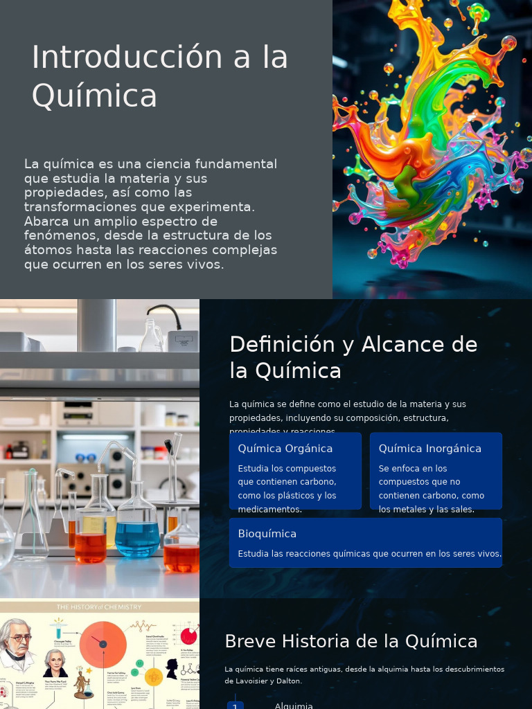 Tema 1 Introduccion A La Quimica | PDF | Química | Sustancias químicas