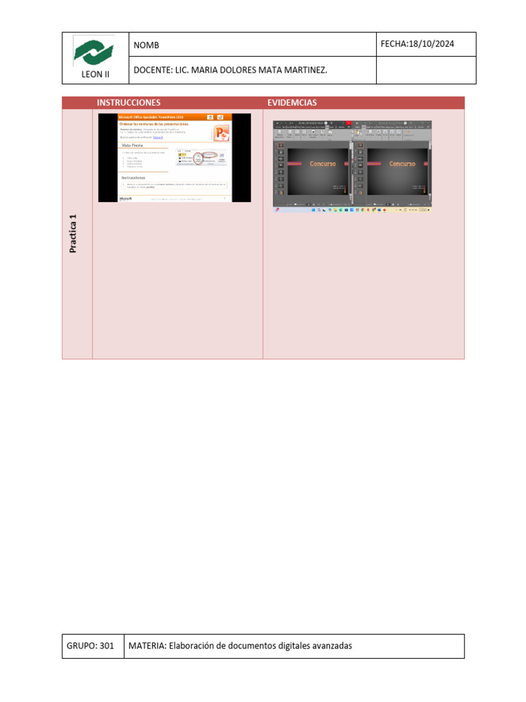practicas de power point respondidas | PDF