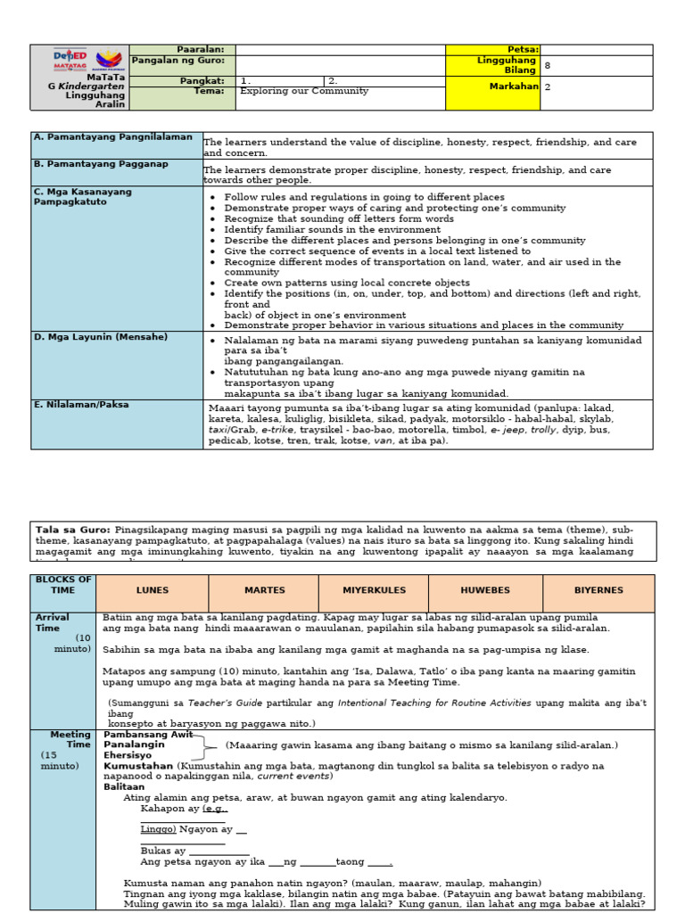 Kinder Q2 Week8 | PDF
