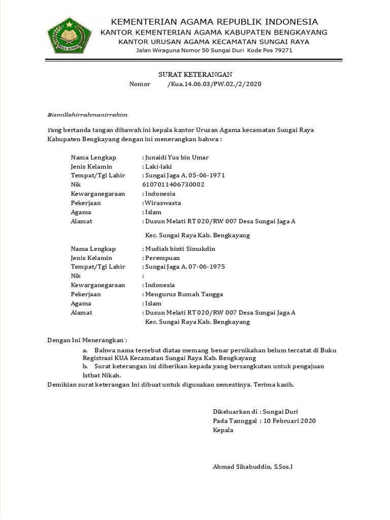 pdf-surat-keterangan-istbat-kua | PDF