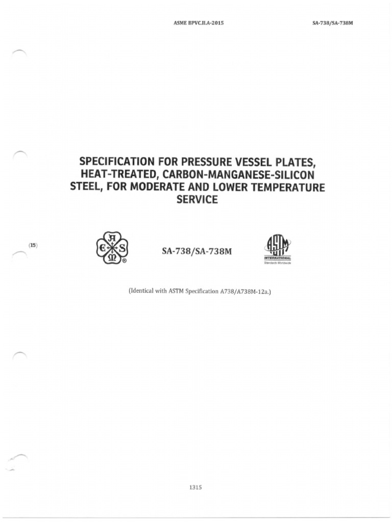 Sa Astm A738 | PDF