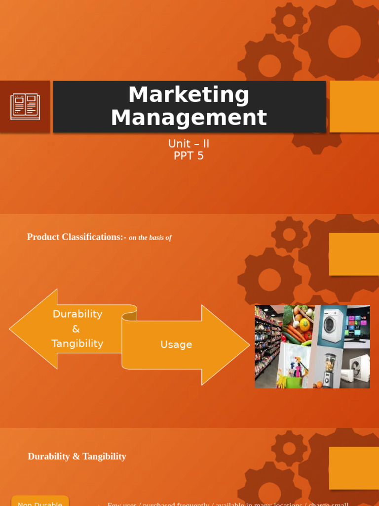 Product Classifications in Marketing Management | PDF