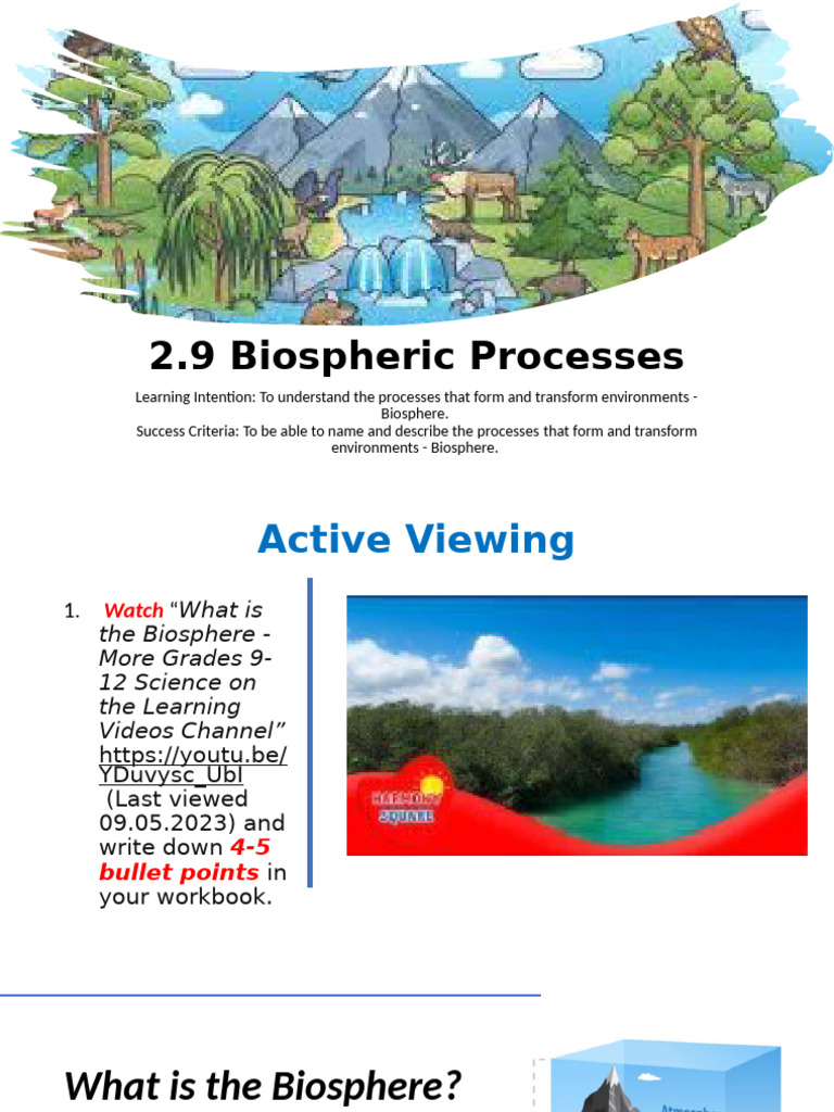 2.9 Biospheric Processes | PDF
