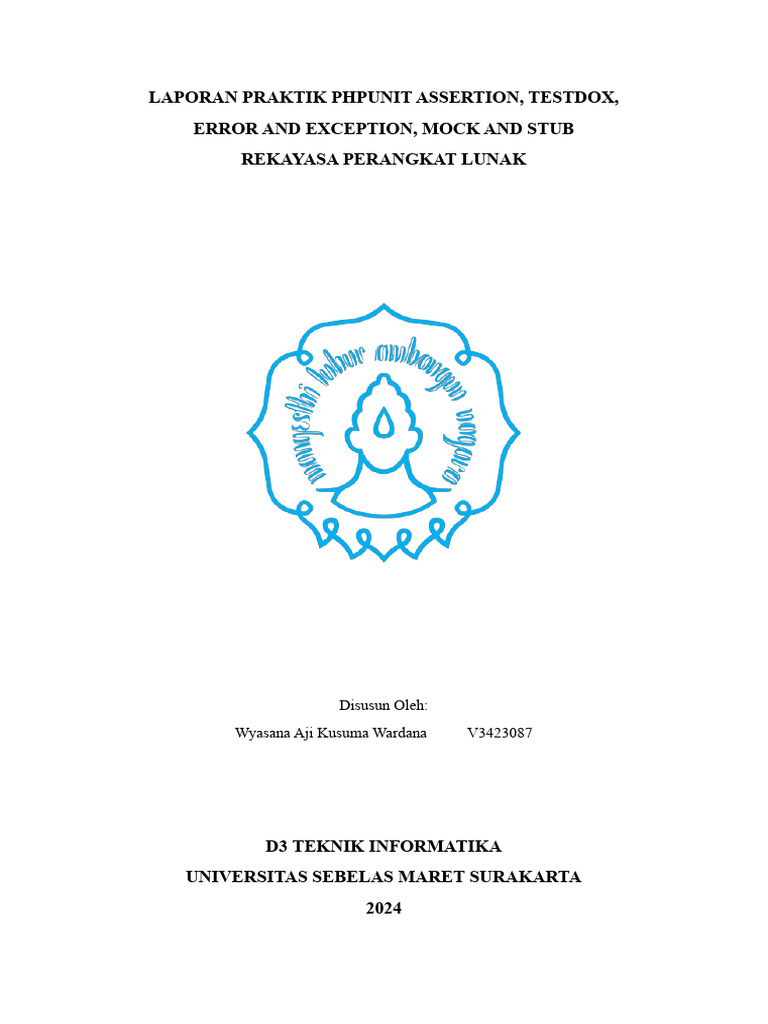 TIC - V3423087 - WYASANA AJI KUSUMA WARDANA - Mock and Stub | PDF