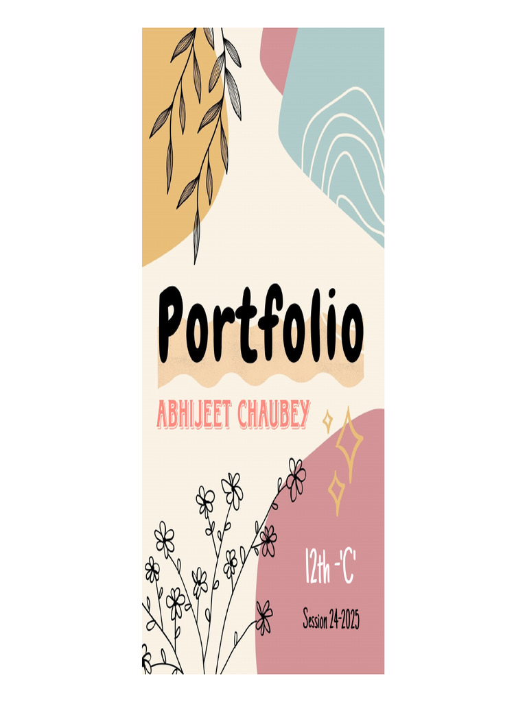 Abhijeet Chaubey's Portfolio | PDF