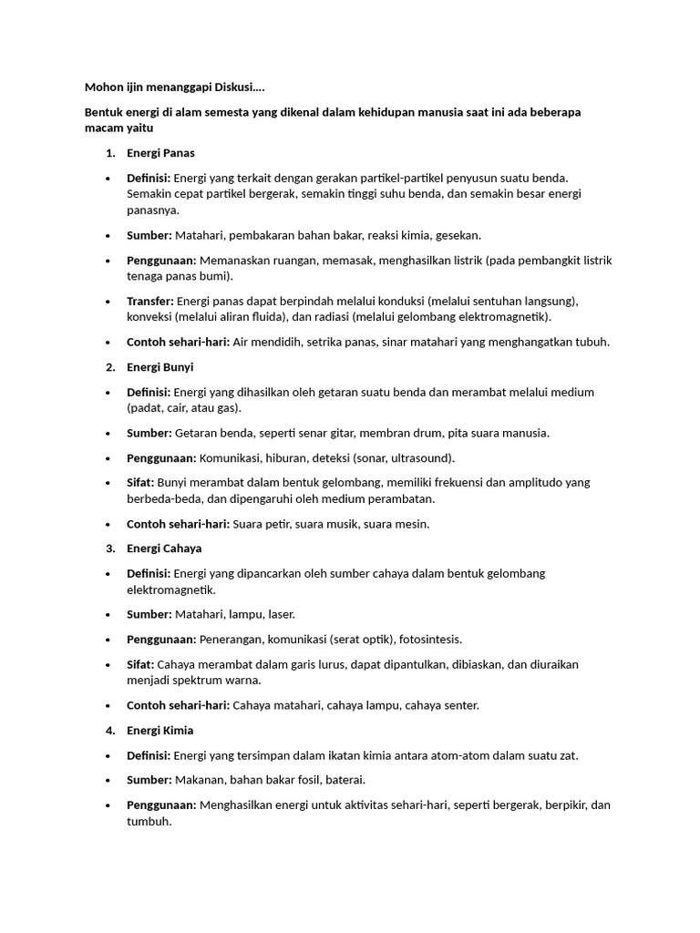 Mohon Ijin Menanggapi Diskus1 LINGKUNGAN HIDUP | PDF