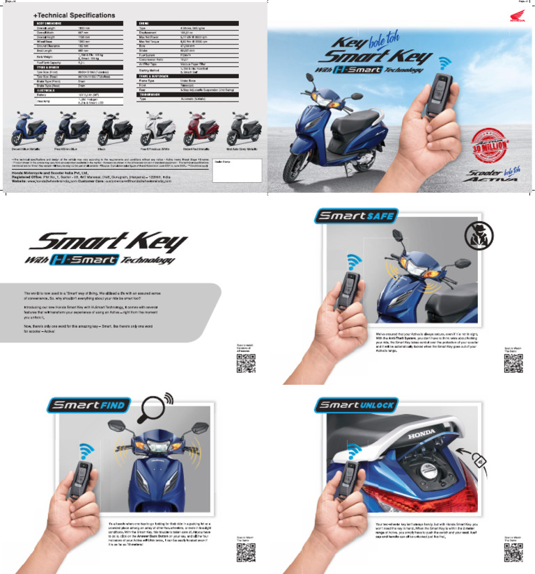 Activa _ Smart Key _ Brochure | PDF