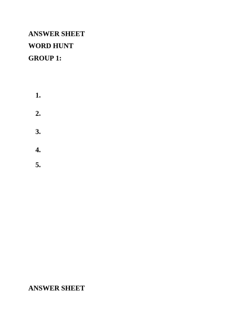 ANSWER SHEETS | PDF | Language Mechanics | Linguistic Typology