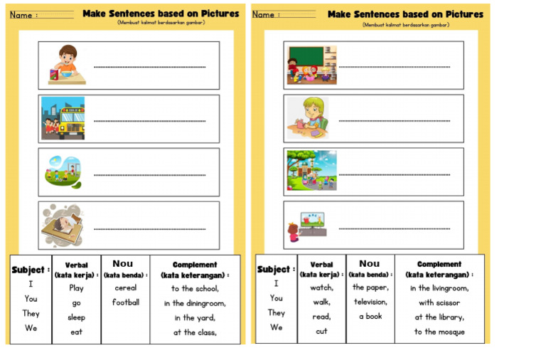 LKPD Make A Sentences | PDF