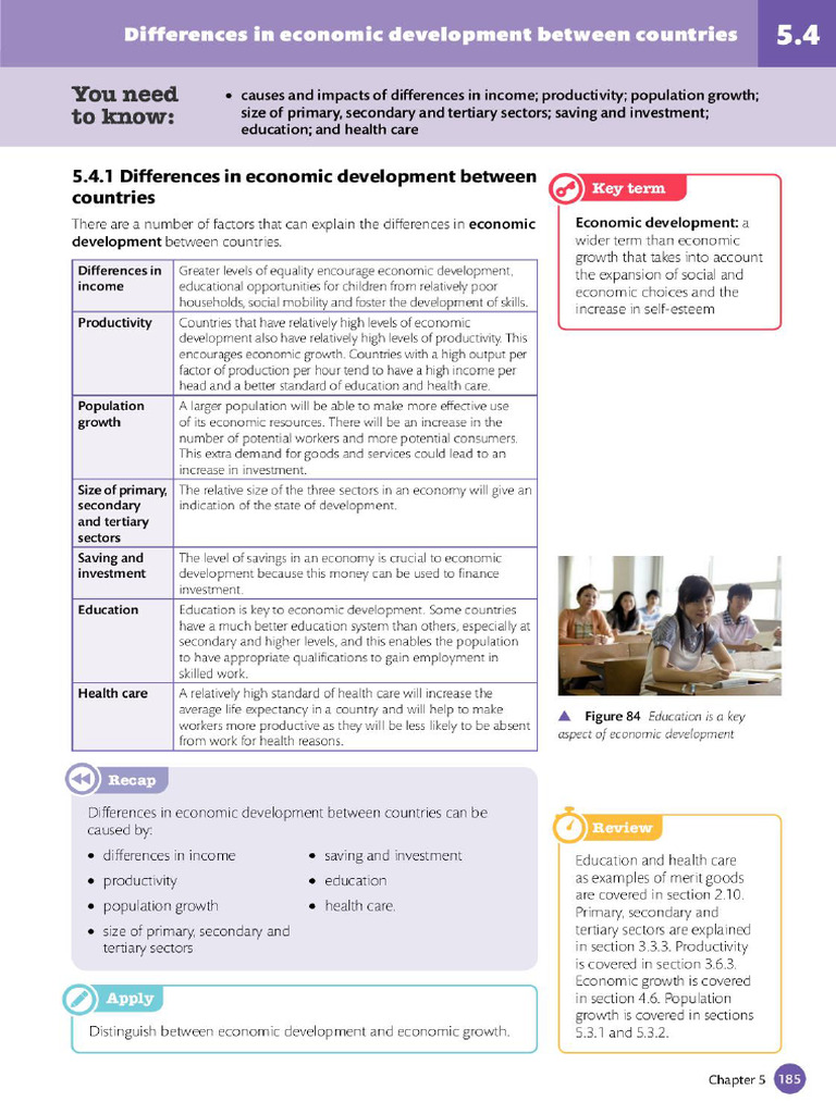 Difference in Economic Development between Countries | PDF