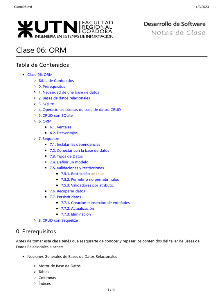Clase 06 | PDF | Bases de datos | SQL