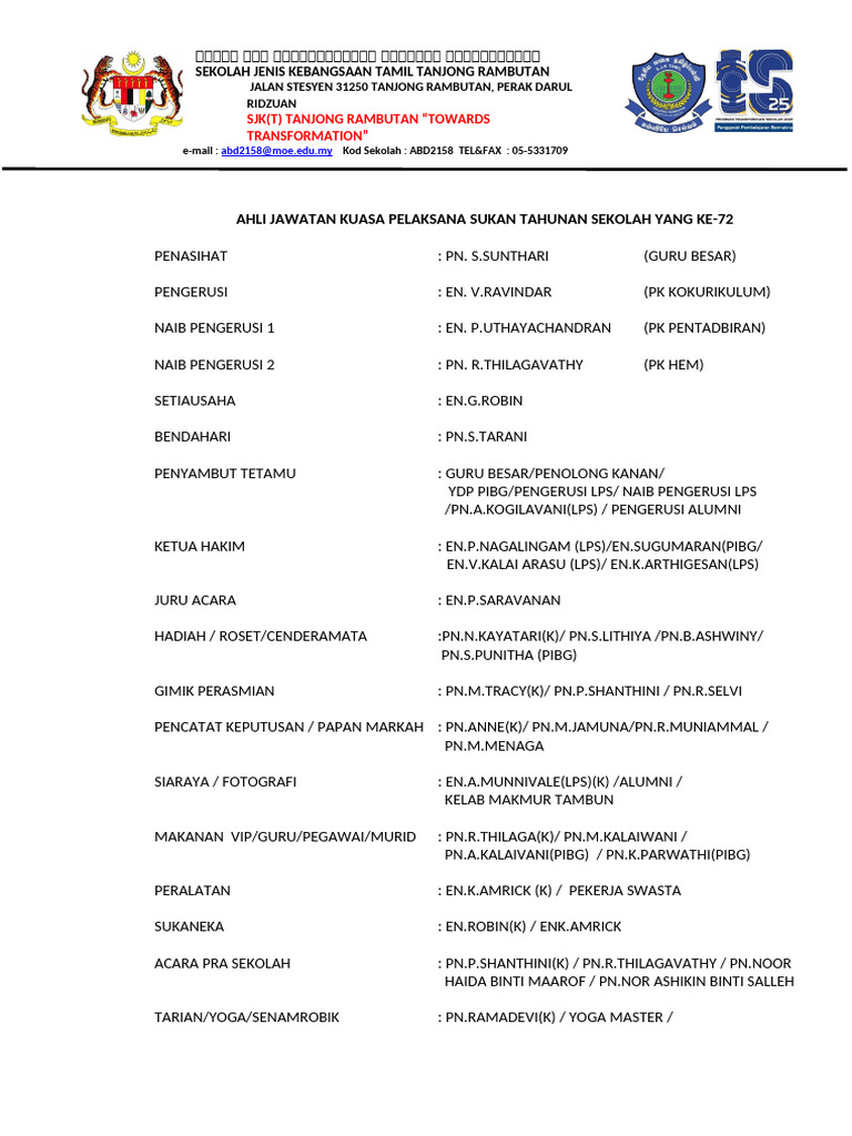 Ajk Sukan 2024 | PDF