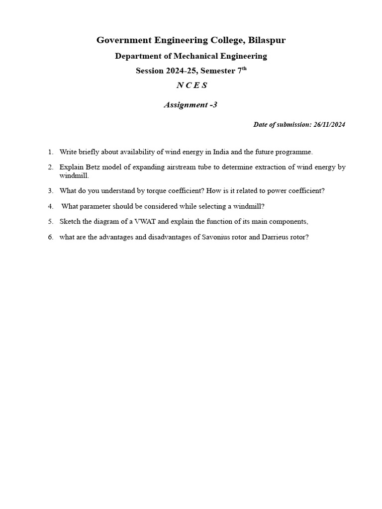 NCES Assignment 3 | PDF