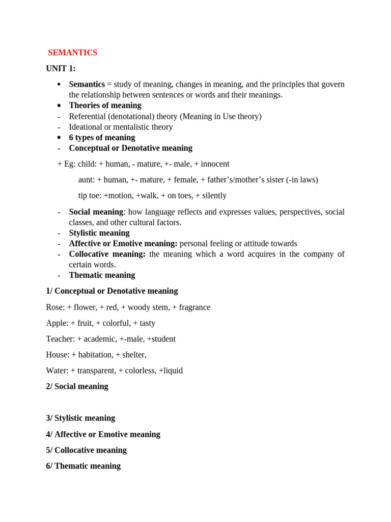 Semantics | PDF | Semantics | Concept