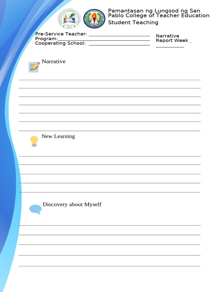 Student Teaching Narrative Report | PDF