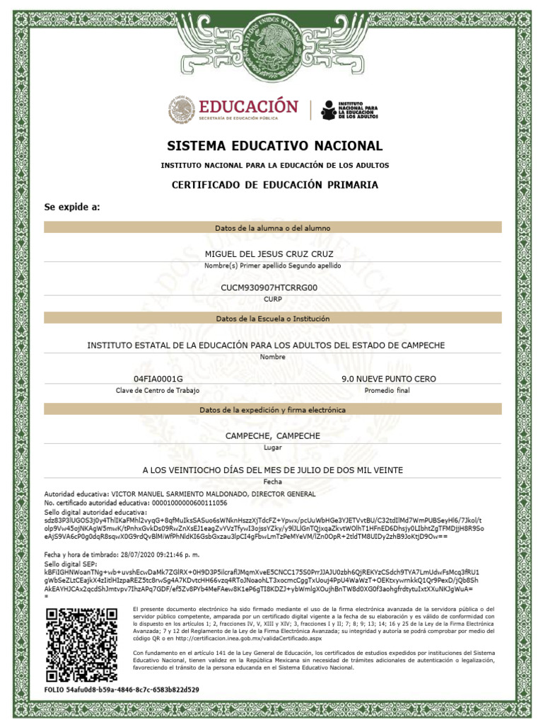 Primaria Miguel 122040 | PDF