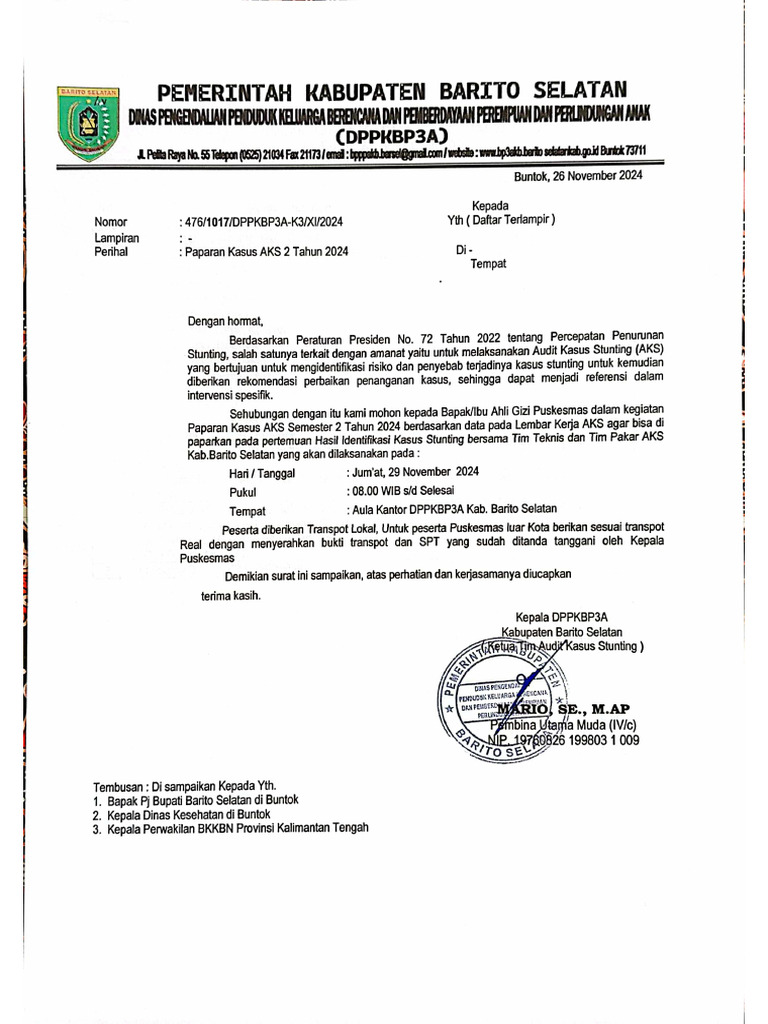 Undangan Paparan Kasus AKS 2, Th.2024 | PDF