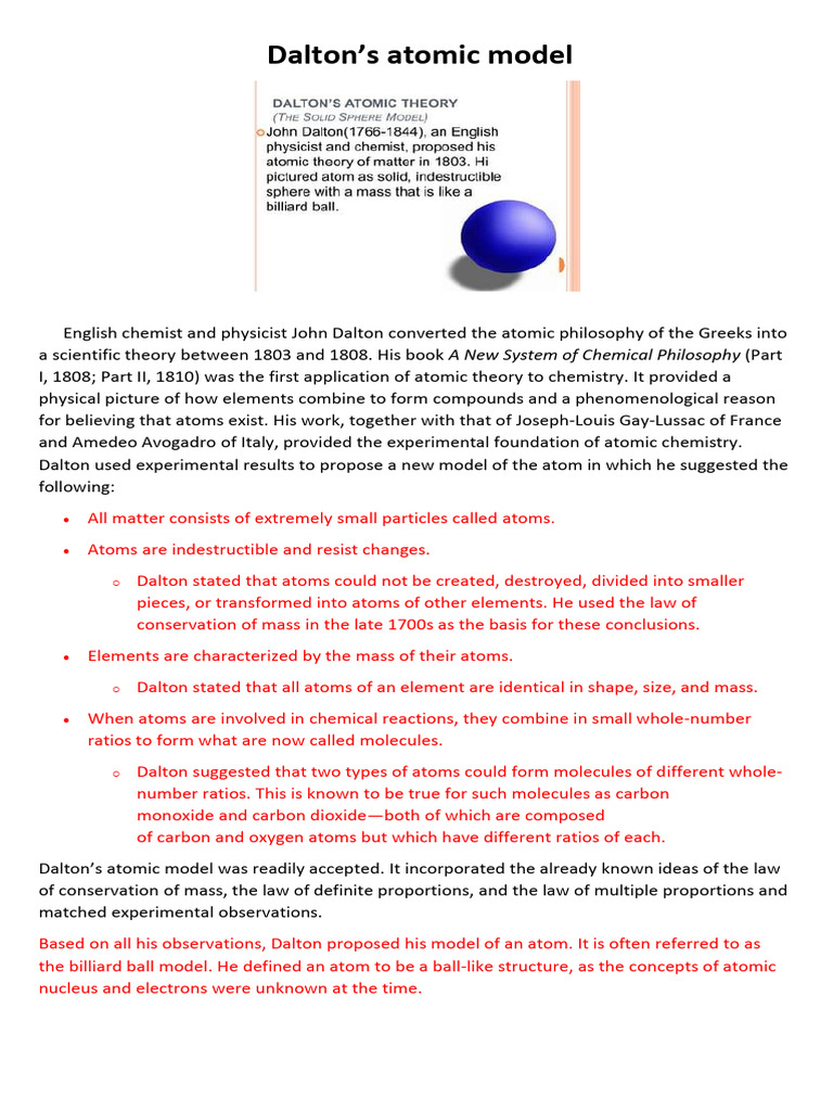 Atom Theory | PDF | Atoms | Electron