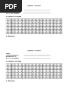 Lembar Jawaban Pilihan Ganda | PDF | Teaching Methods & Materials