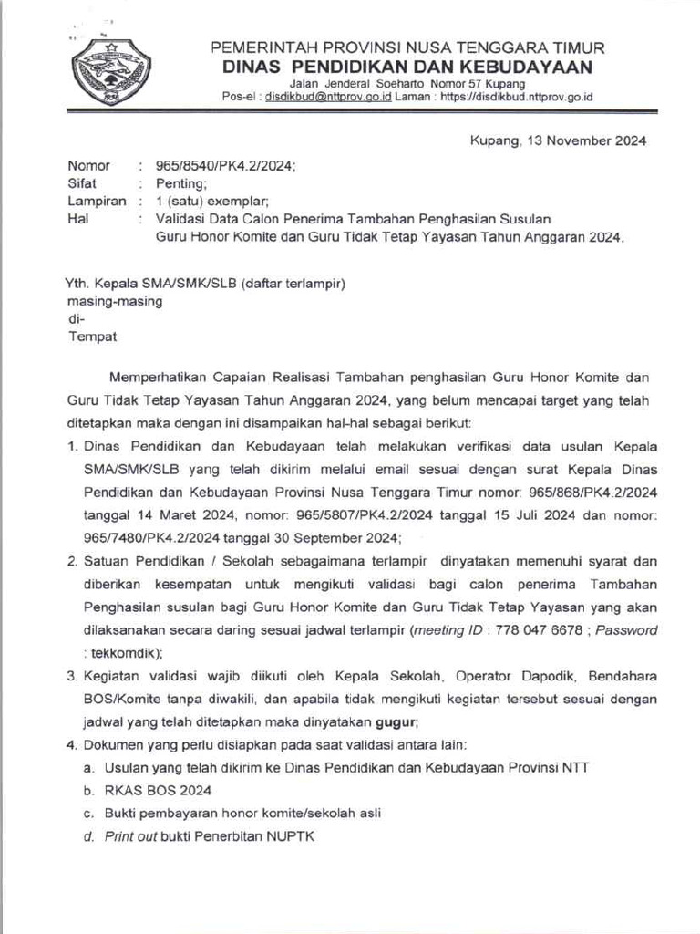 VALIDASI TAMSIL SUSULAN | PDF