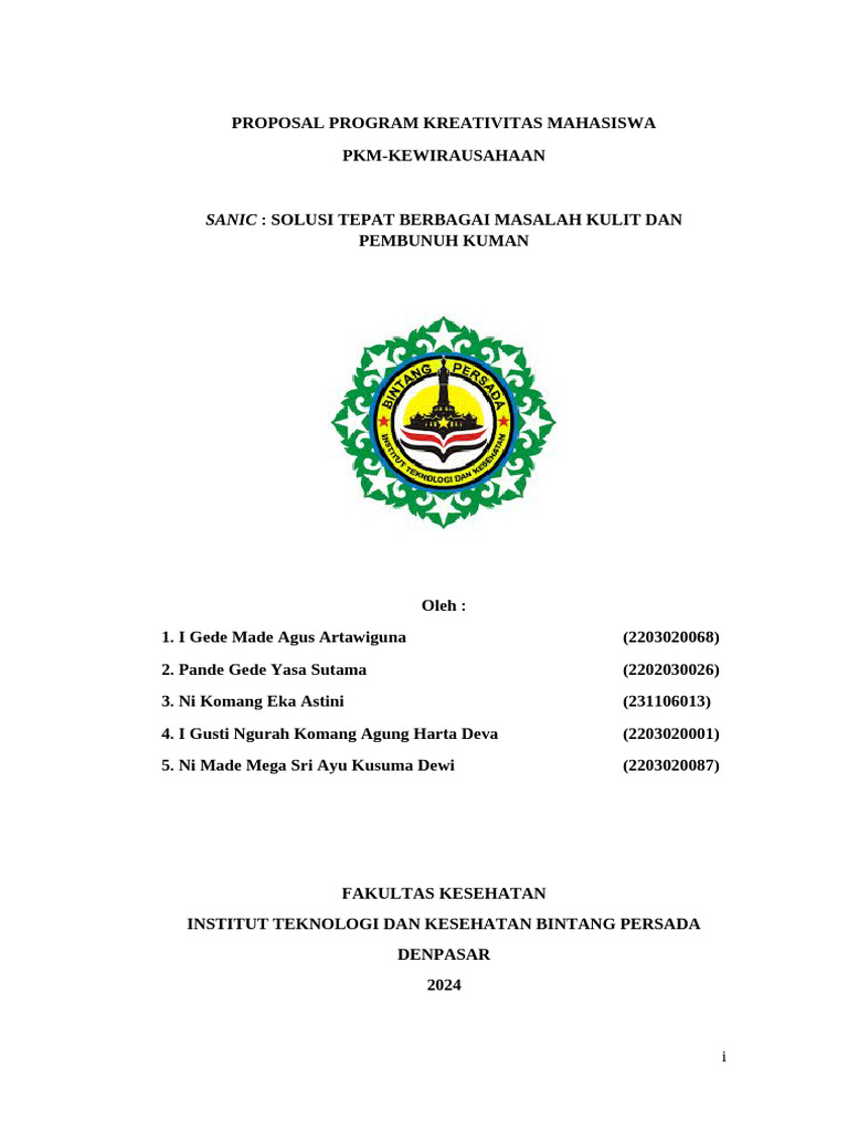PROPOSAL PKM - Revisi | PDF