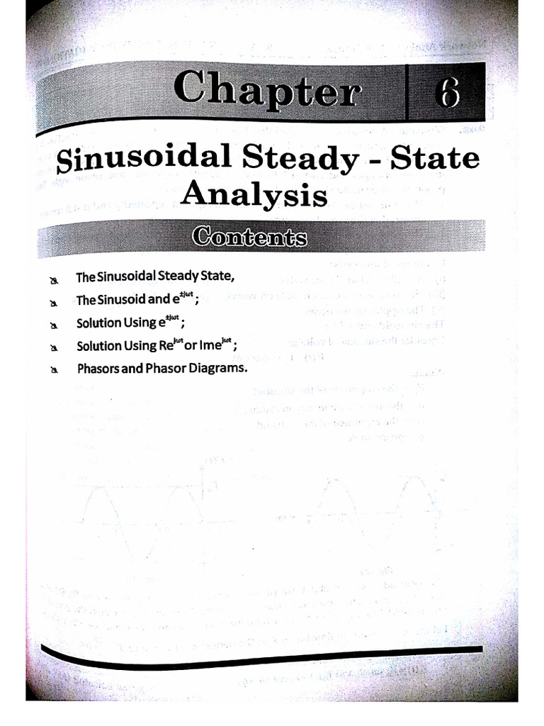 Sinusoidal Study State | PDF