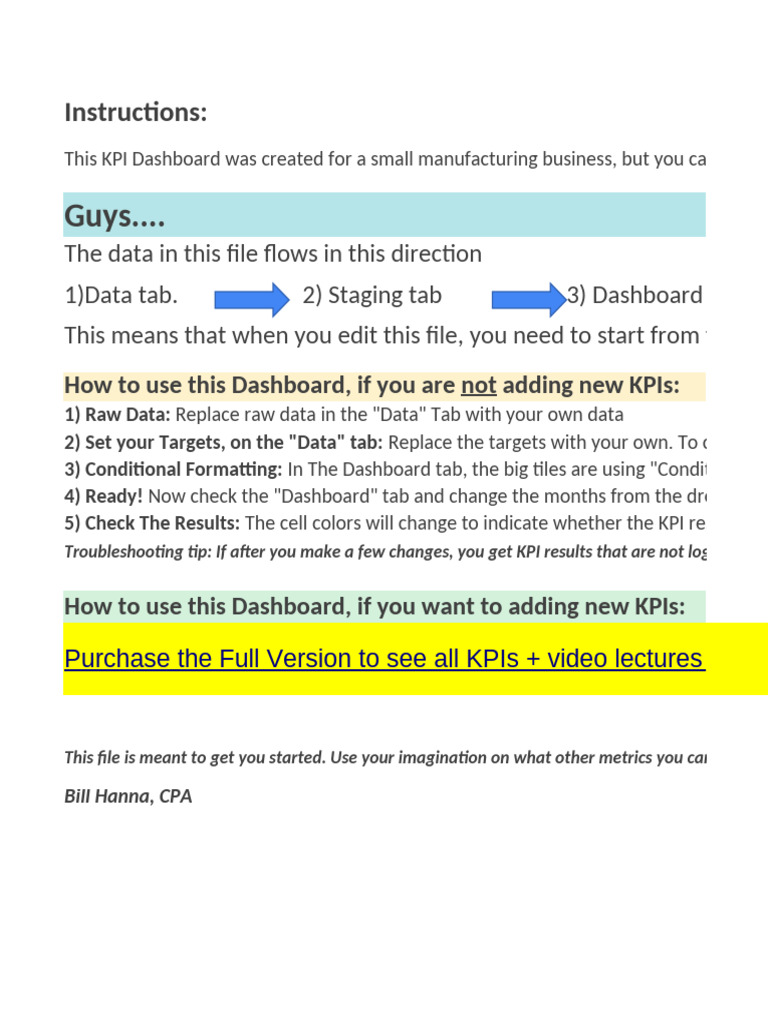 Basic - Controller KPI Dashboard | PDF | Computing | Software